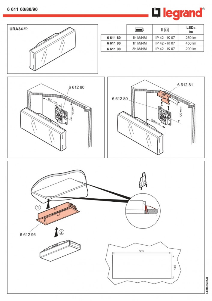 Legrand 661190 documentation page 1