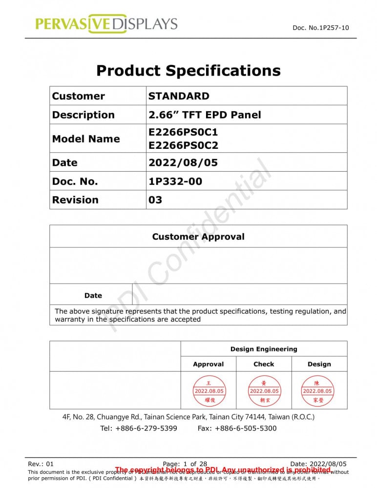 E2266PS0C2 document page 1