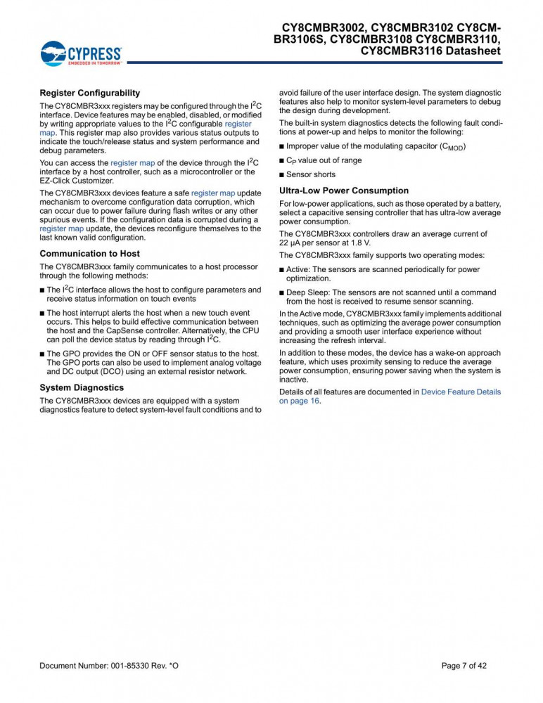 CY8CMBR3xxx datasheet page 7