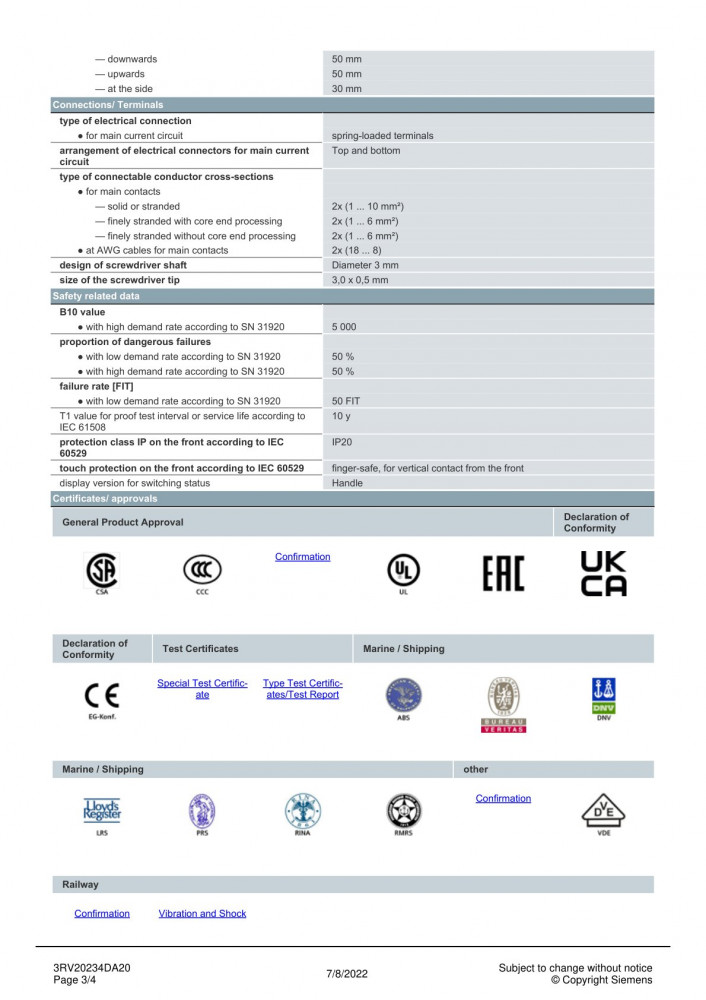 3RV20234DA20 technical document page 3