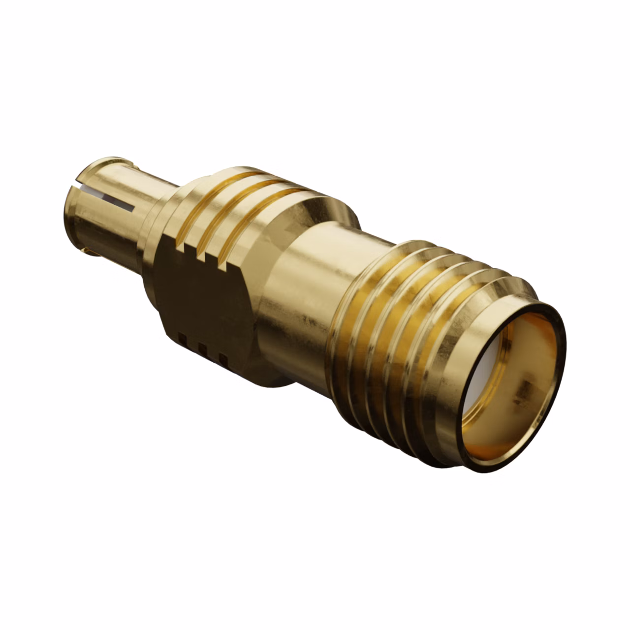 SMA Jack-to-SMP-MAX Jack, Between-Series Adapter, Straight, 4 Slots, Bag, 50 Ohms for sale