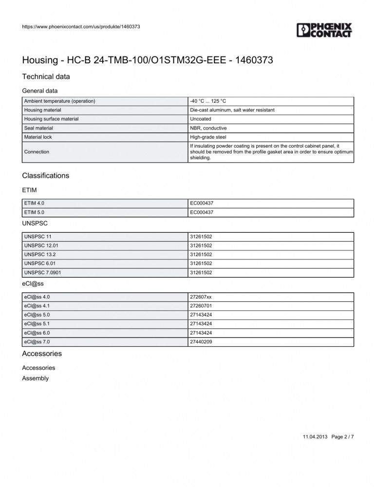 Phoenix Contact 1460373 product document page 2