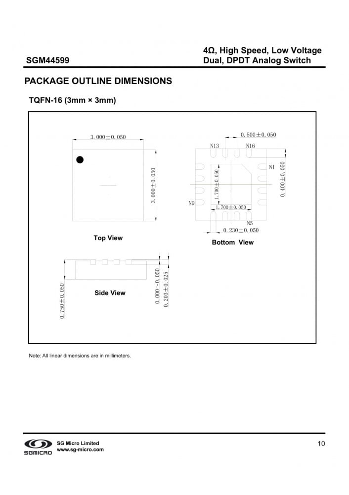 SGM44599 datasheet page 10
