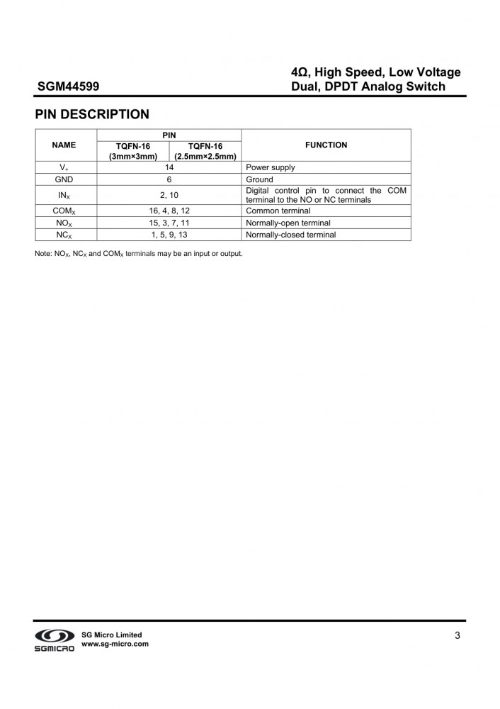 SGM44599 datasheet page 3