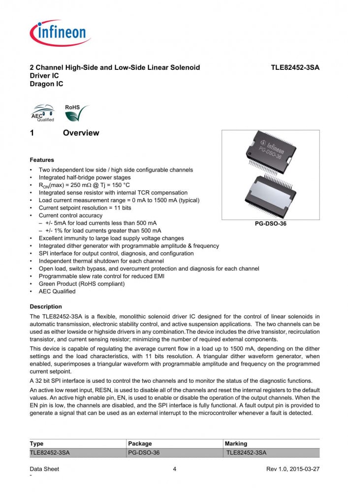 TLE82452-3SA datasheet page 4