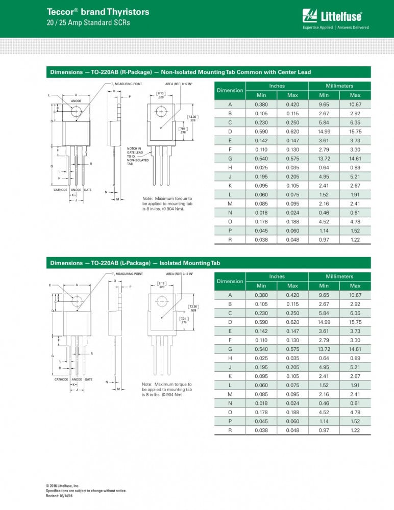 S6025RTP datasheet page 7