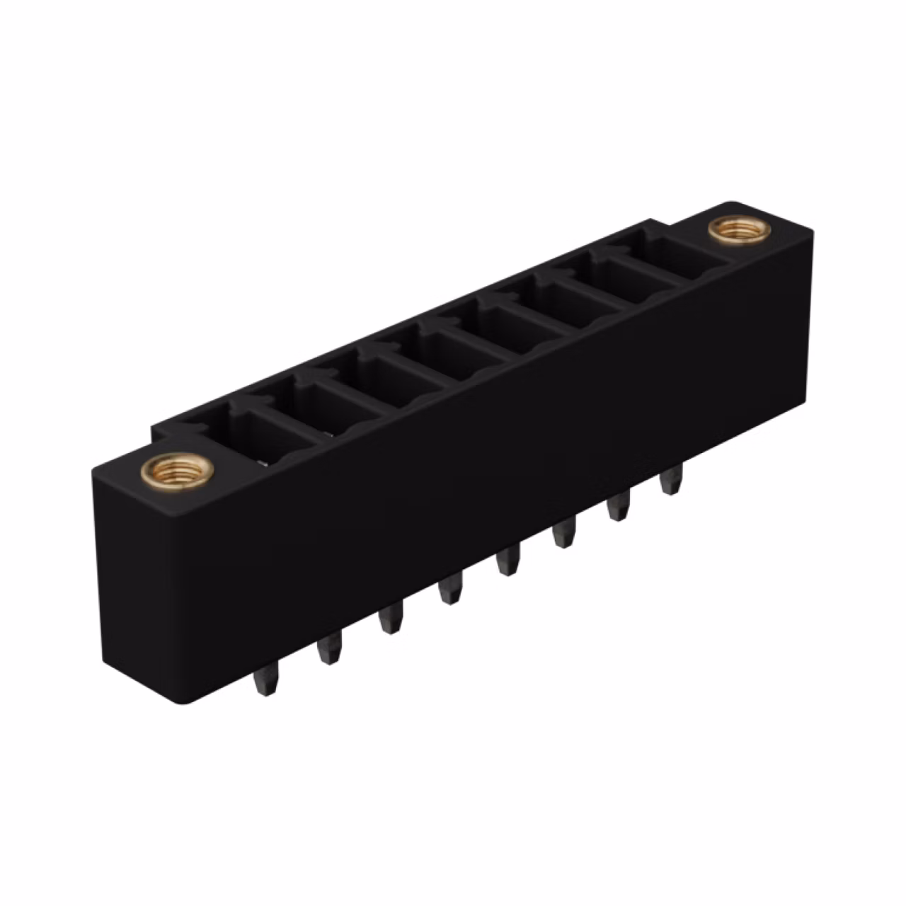 3.81mm Pitch Eurostyle Vertical PCB Header, with Threaded Retention Inserts, 8 Circuits for sale
