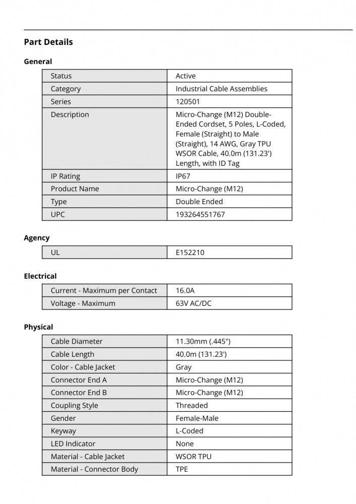 Molex packaging document page 2