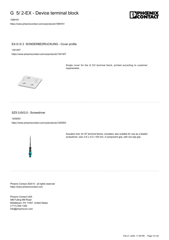 Phoenix Contact 1089161 document page 10