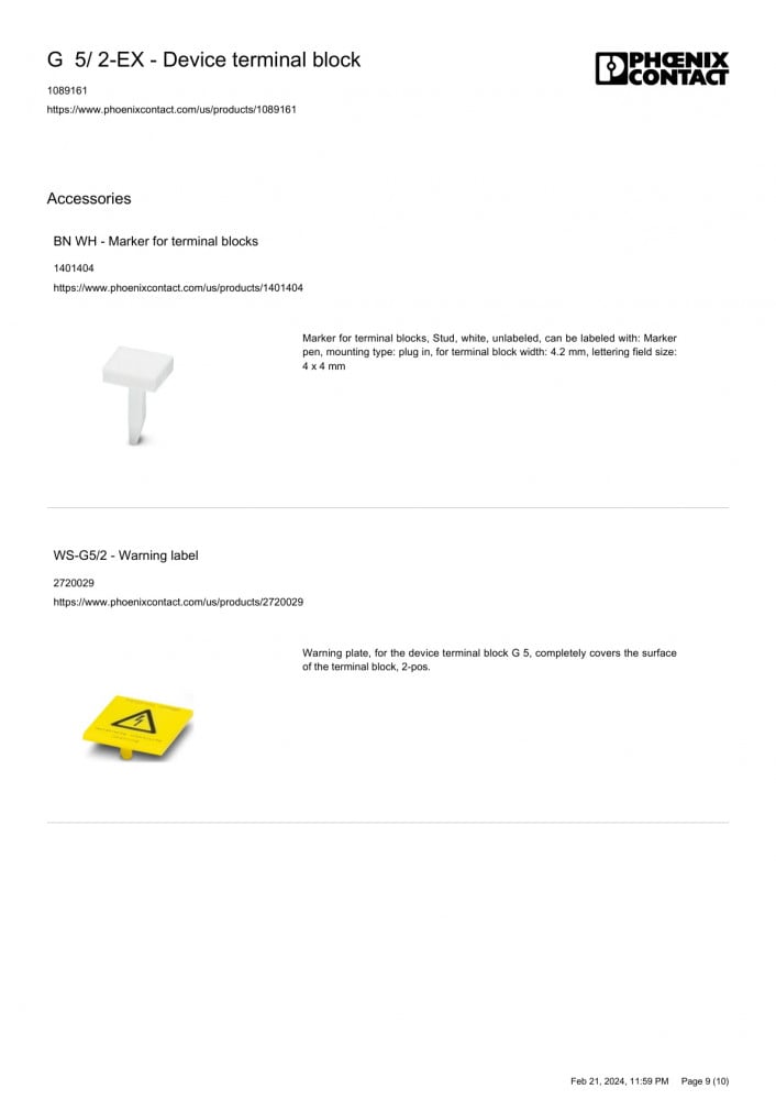 Phoenix Contact 1089161 document page 9