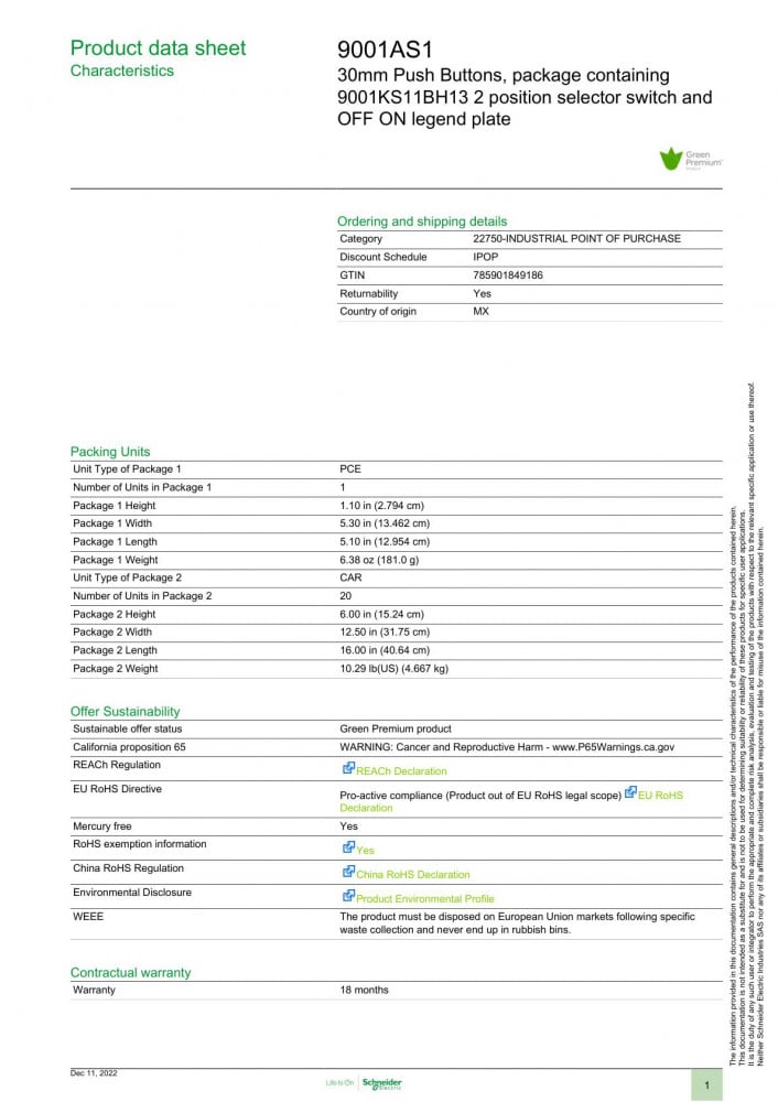 9001AS1 technical document preview