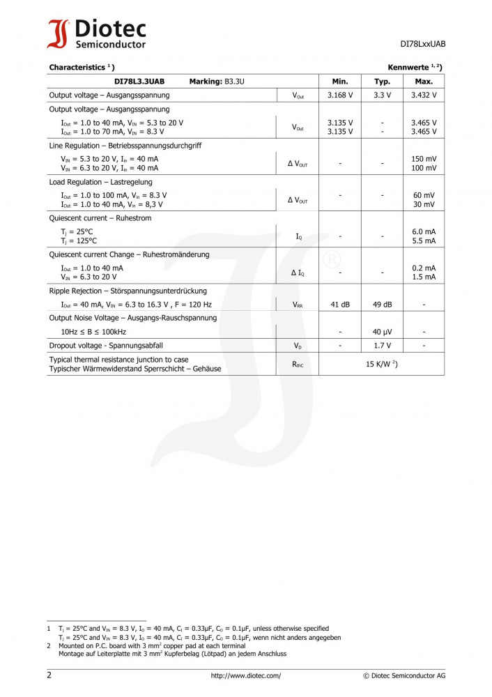 DIOTEC DI78L05UAB datasheet page 2