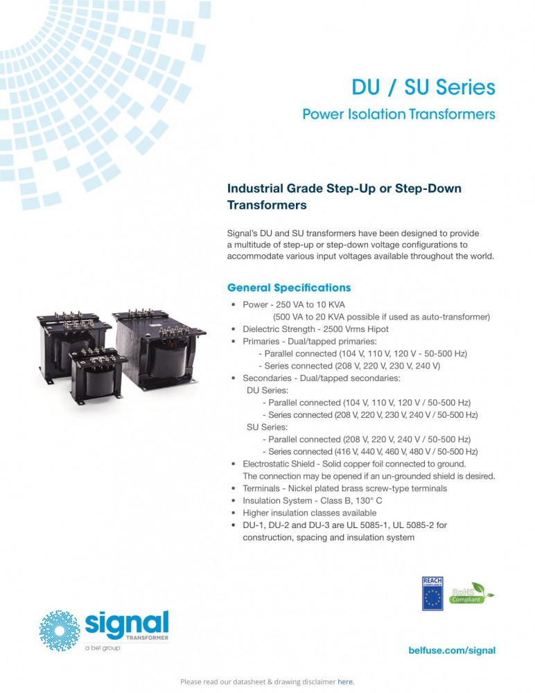 DU-1 technical document page 1
