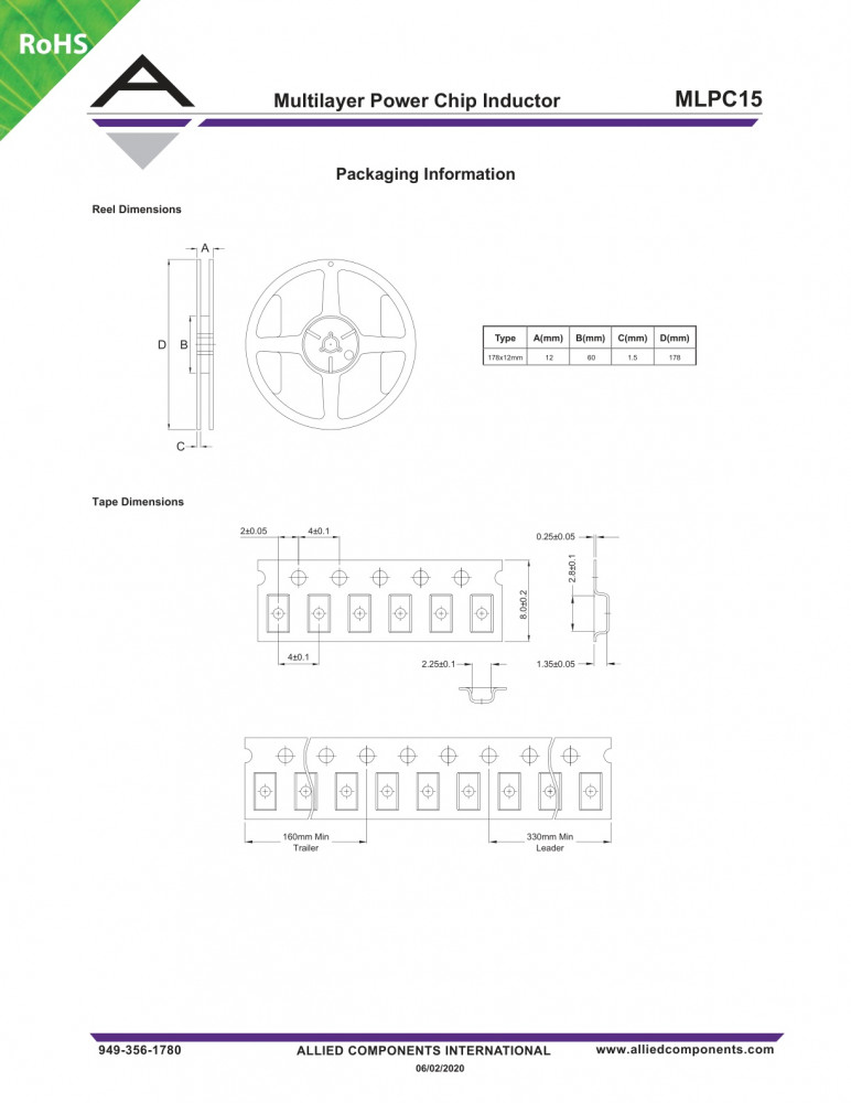 MLPC15 series datasheet page 2