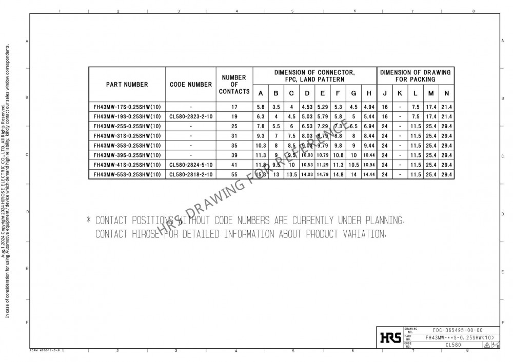 HRS FH43MW series drawing page 4