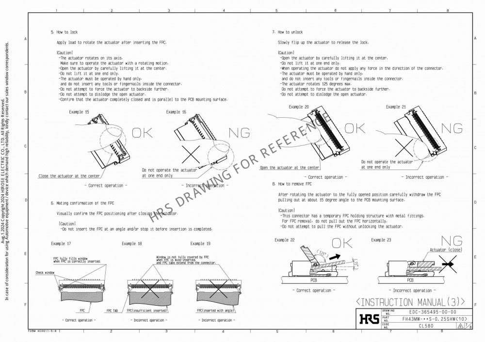 HRS FH43MW series drawing page 7