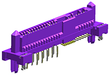 1.27mm Signal Pitch, 0.80mm SCSI Pitch, 1.27mm Power Pitch SAS-3 Receptacle, Vertical, Hybrid, with Forklock, 2.34mm PCB Thickness, 29 Circuits, with Cap, Embossed Tape on Reel, Lead-Free for sale