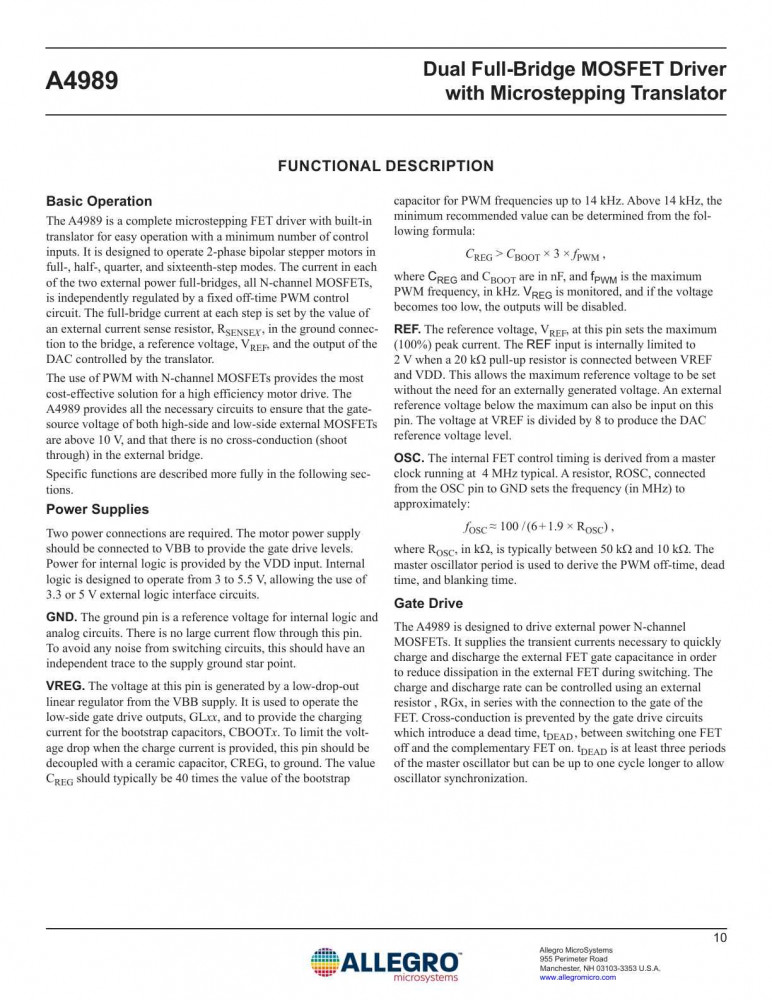 A4989 datasheet page 10