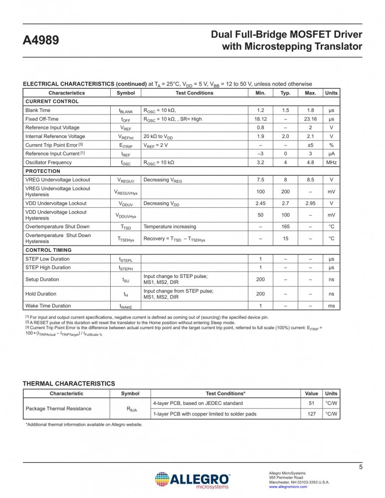 A4989 datasheet page 5