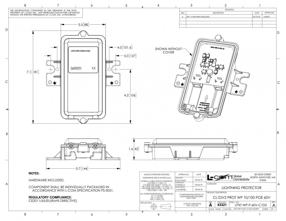 LPXT-WP-P-60V-C1D2 technical document preview