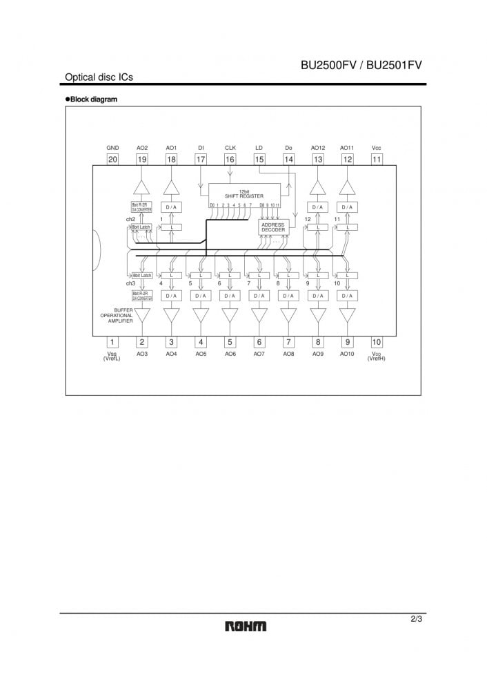 BU2501FV-E2 technical document page 2