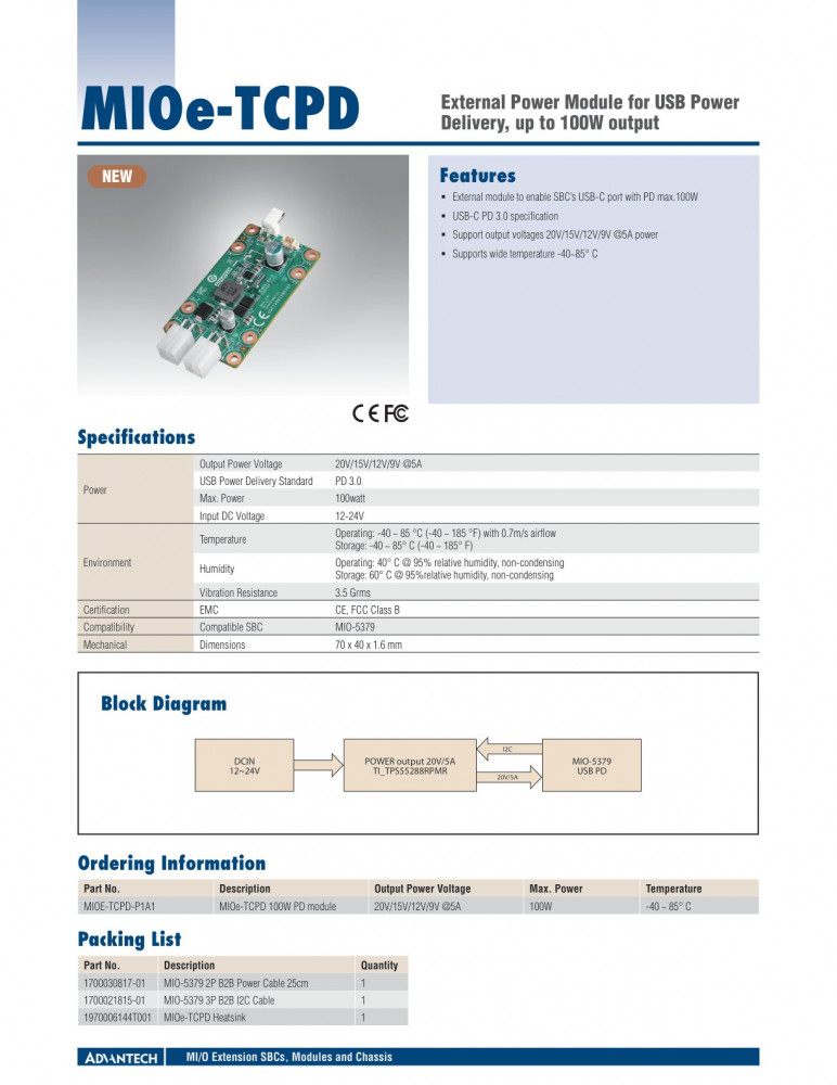 MIOe-TCPD technical document preview