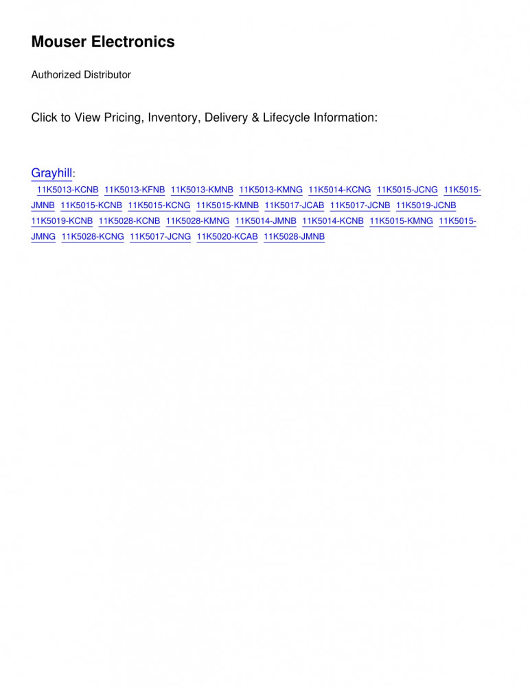 Grayhill control knob documentation page 3