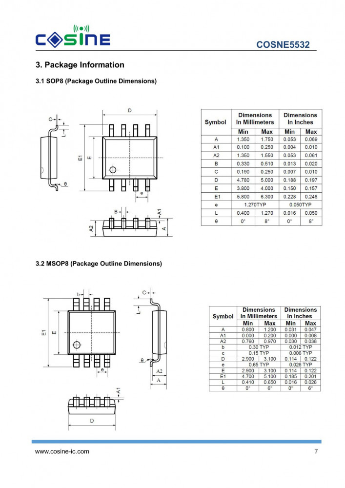 COSNE5532 datasheet page 7