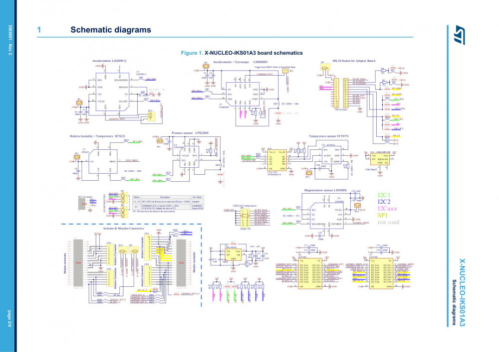 X-NUCLEO-IKS01A3 technical document page 2