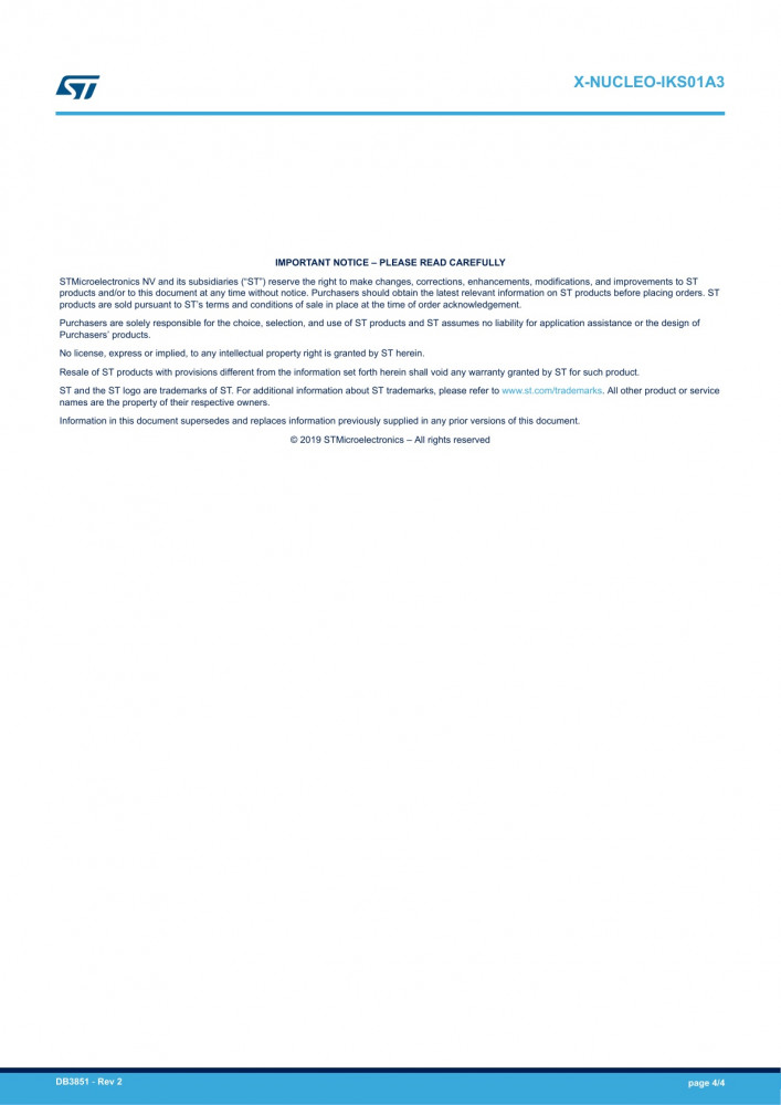 X-NUCLEO-IKS01A3 technical document page 4