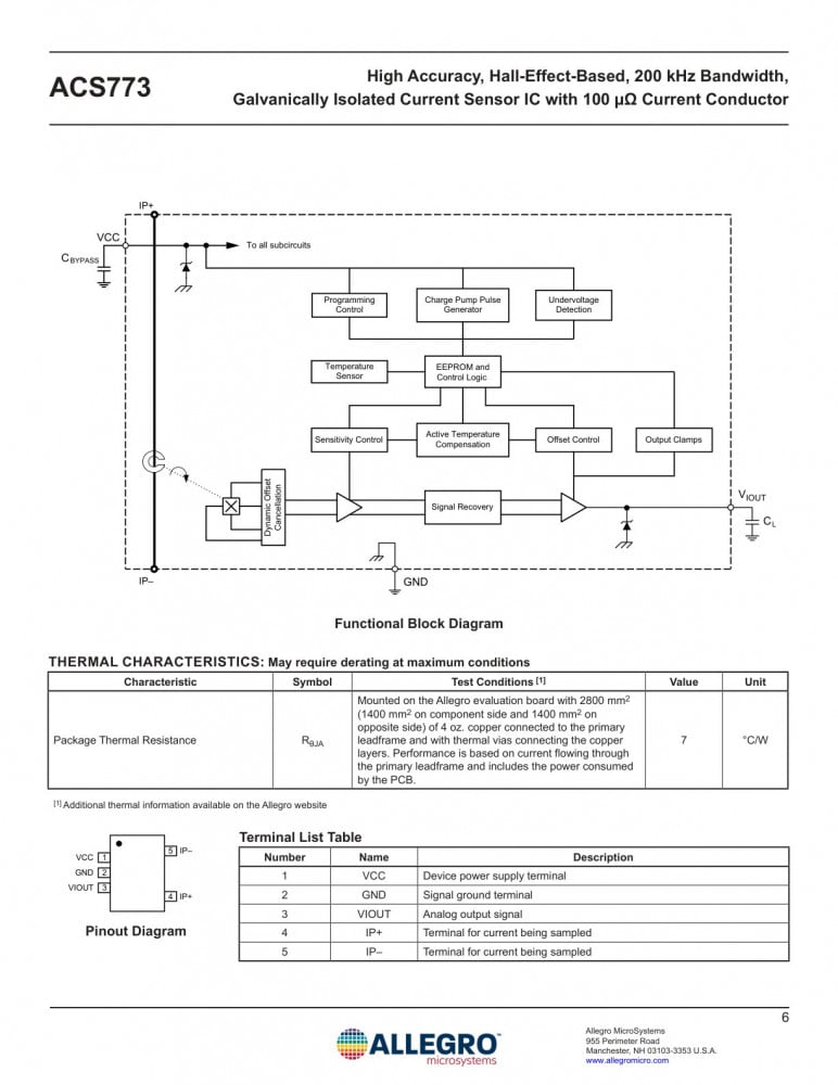 ACS773 datasheet page 6