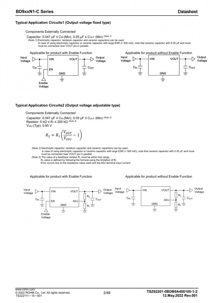 ROHM BD950N1WG-CTR datasheet page 2