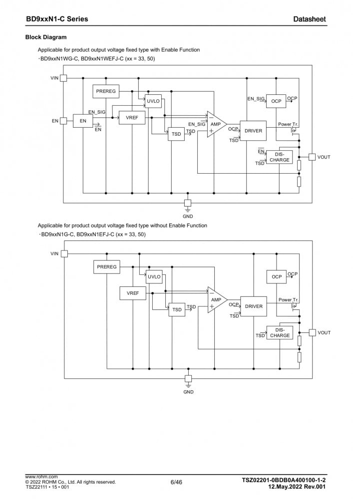 ROHM BD950N1WG-CTR datasheet page 6