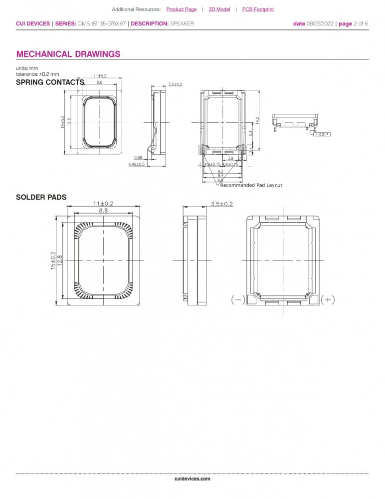 CMS-151135-076L100B-67 datasheet page 2