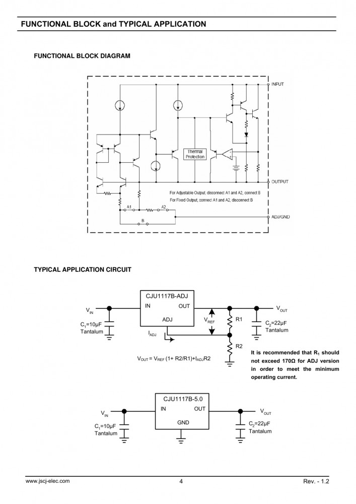 SCJU1117B-3.3 datasheet page 4