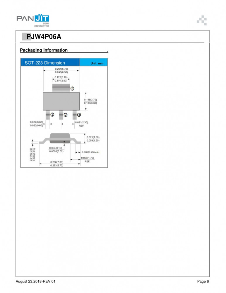 PJW4P06A datasheet page 6