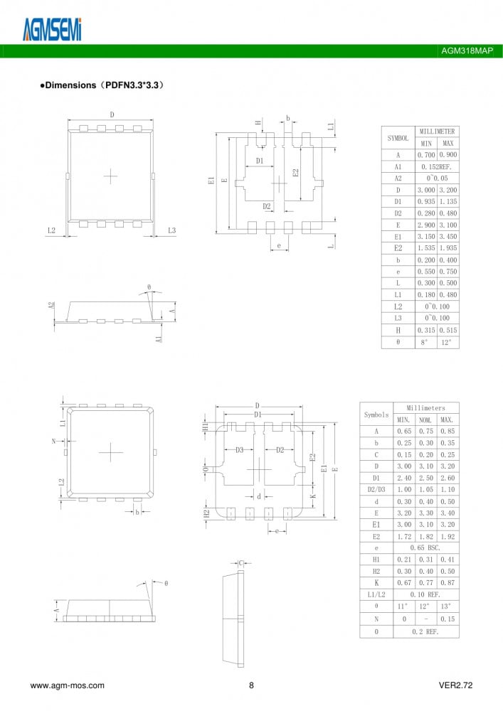 AGM318MAP datasheet page 8