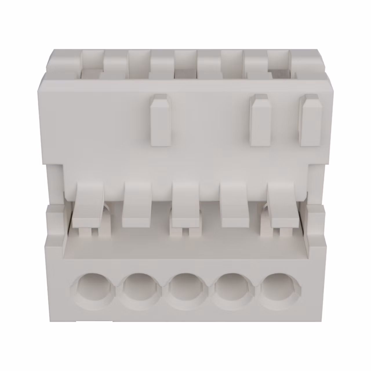 Appli-Mate RAST 2.5 Female Connector, 5.00mm Pitch, 3 Circuits, Position A, B and D Removed, Open Endwalls for sale