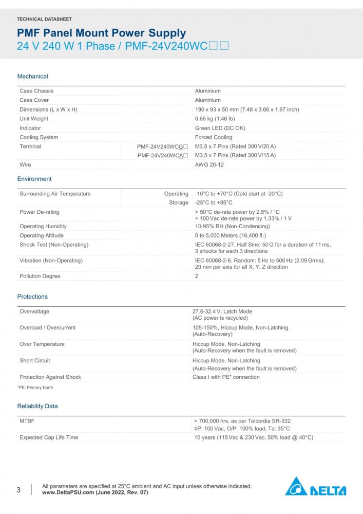 PMF datasheet page 3