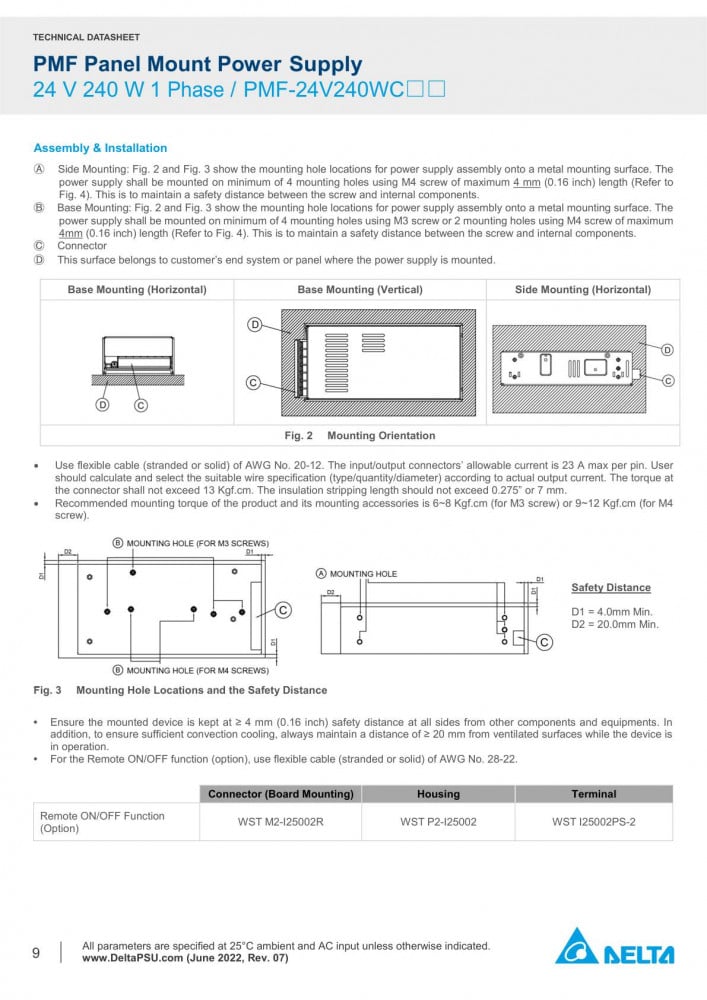 PMF datasheet page 9