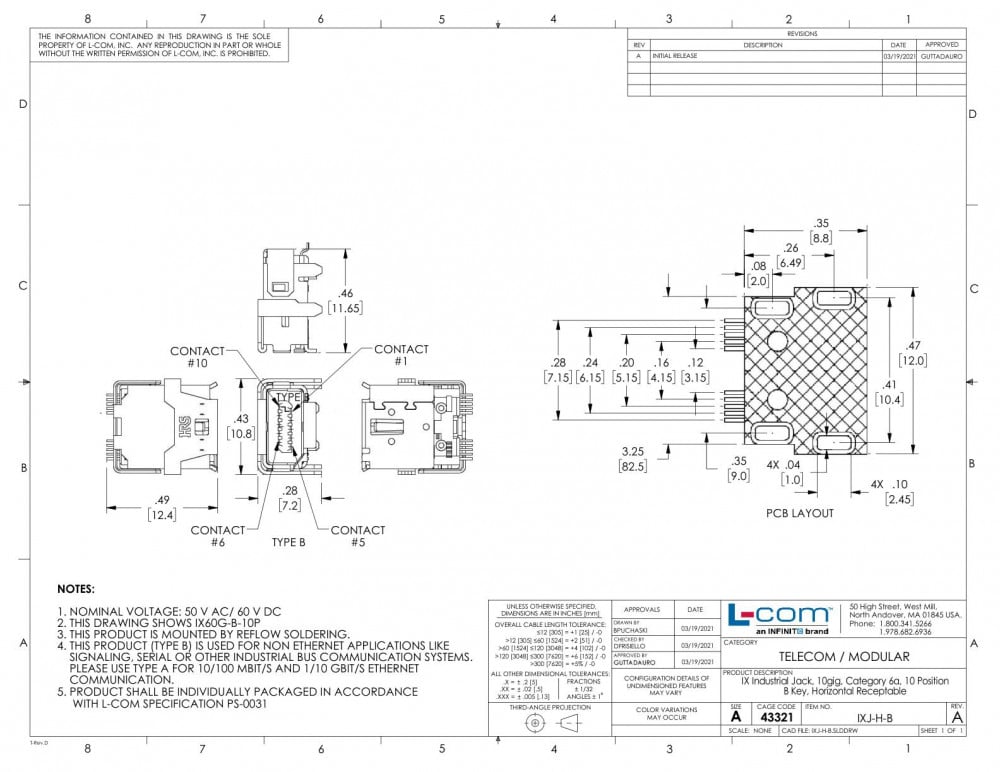 IXJ-H-B technical drawing preview