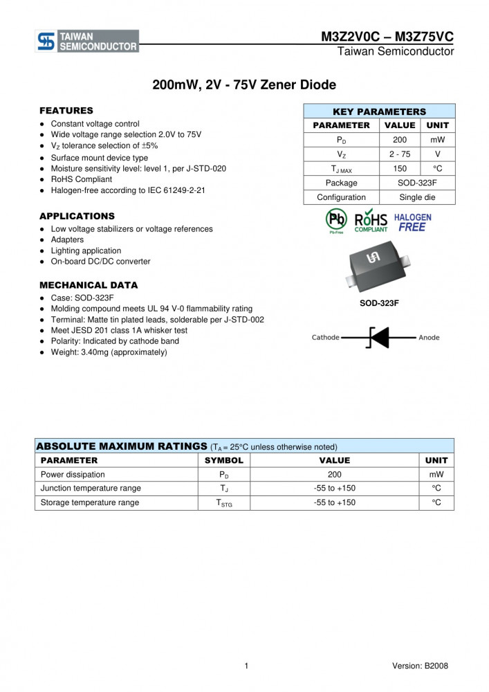 M3Z24VC technical document page 1