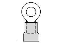 InsulKrimp Ring Tongue Terminal for 8 AWG Wire, Carton
