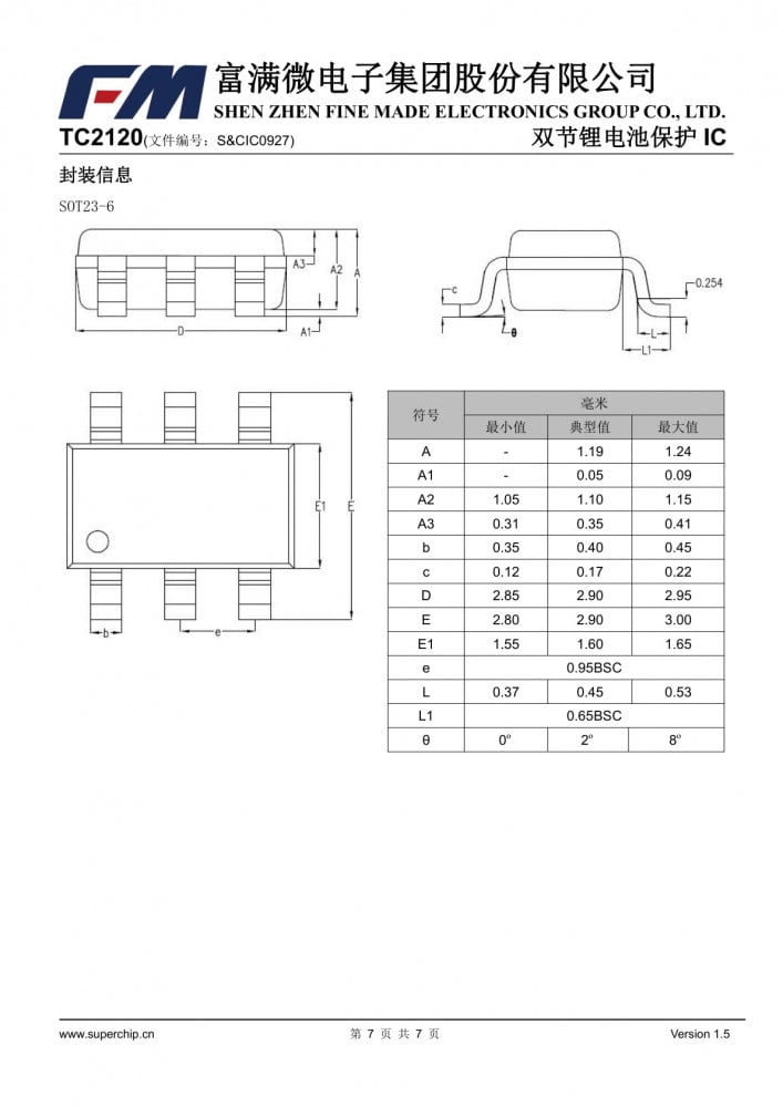 TC2120 datasheet page 7