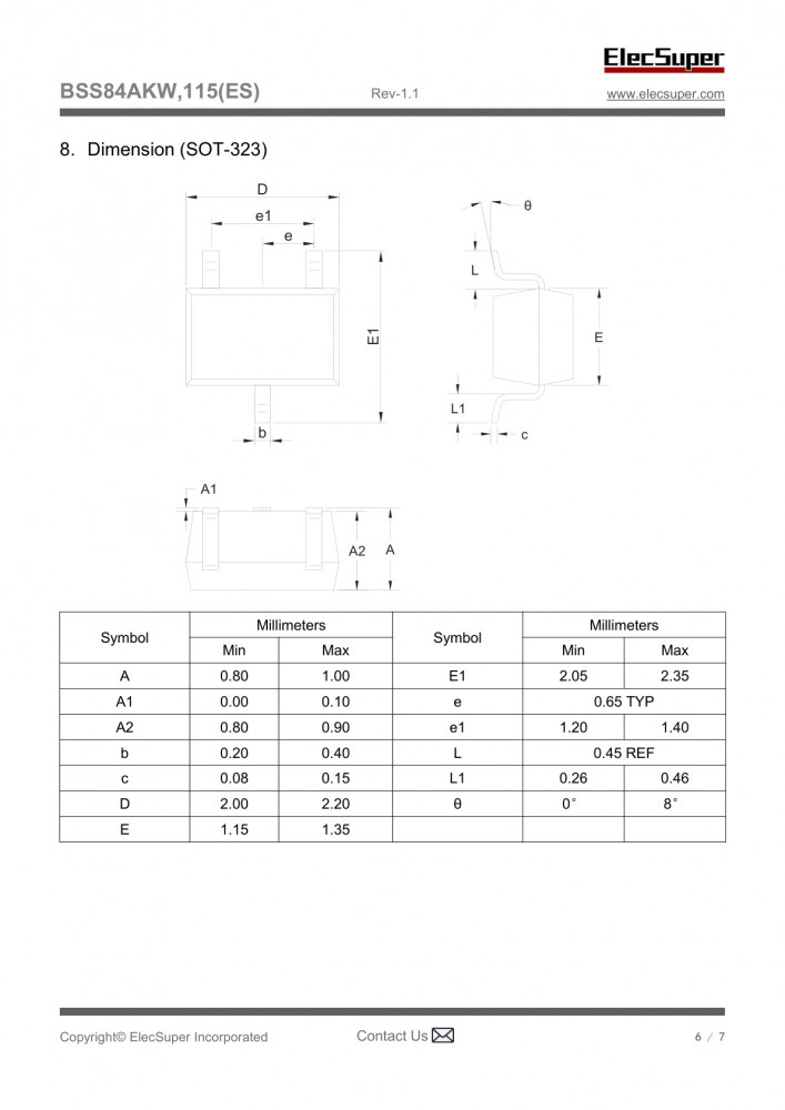 BSS84AKW,115(ES) datasheet page 6
