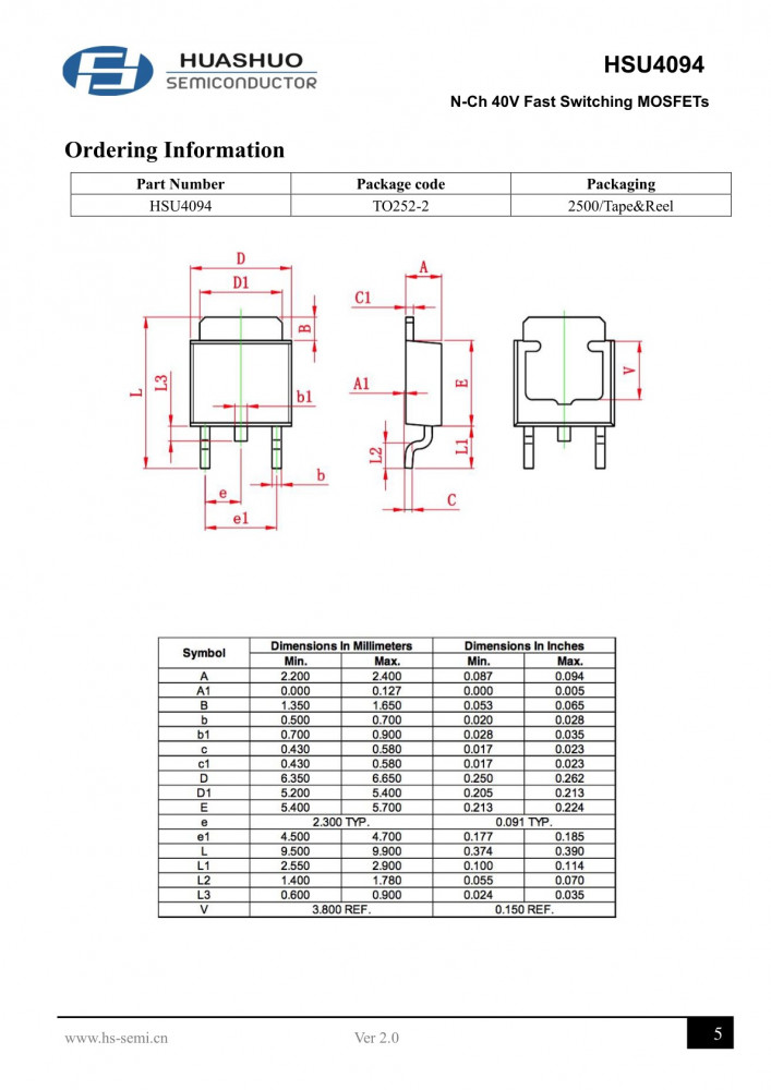 HSU4094 datasheet page 5