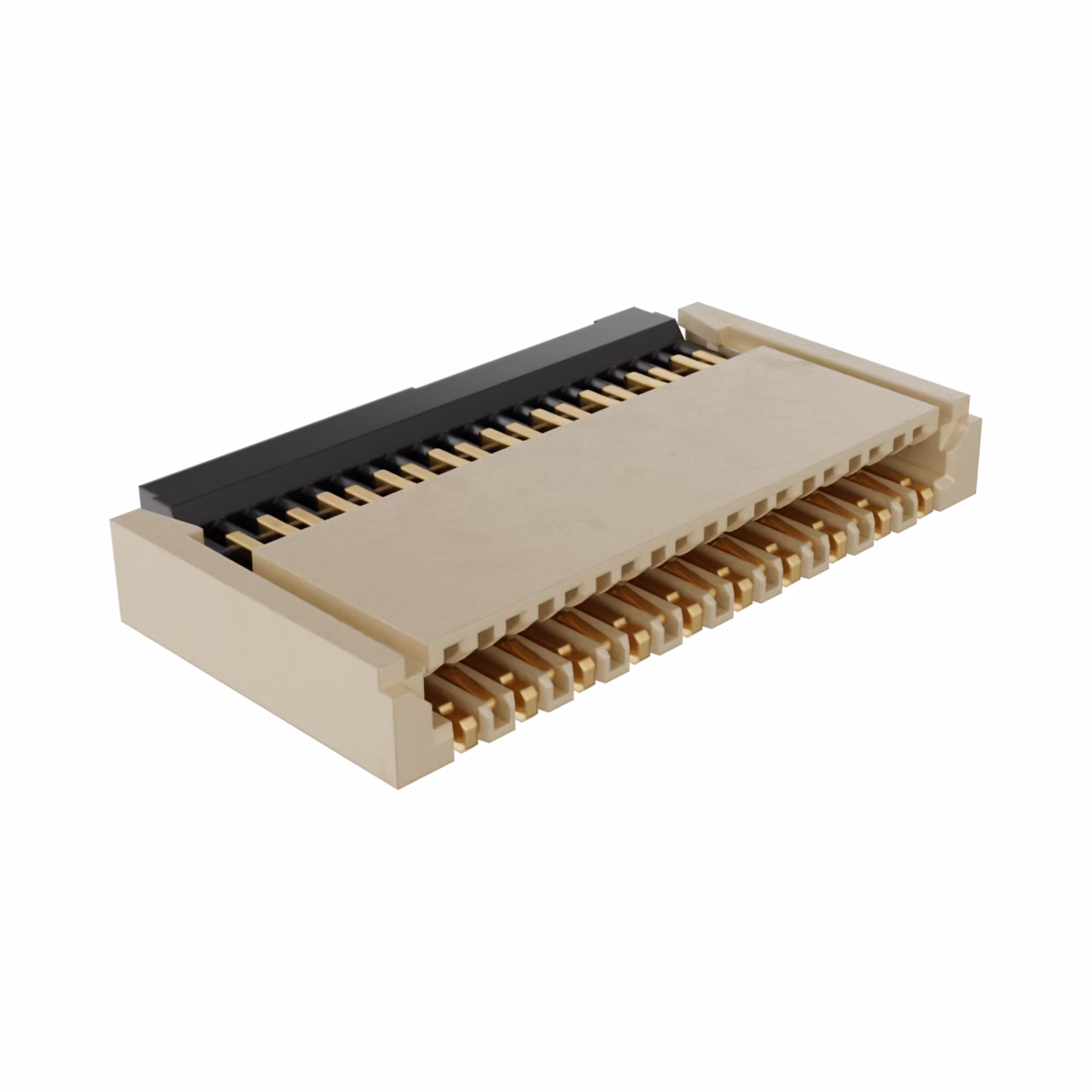 Easy-On Back Flip FPC Connector, 0.30mm Pitch, Right-Angle, Surface Mount, Dual Contact Style, 0.95mm Height, 19 Circuits for sale
