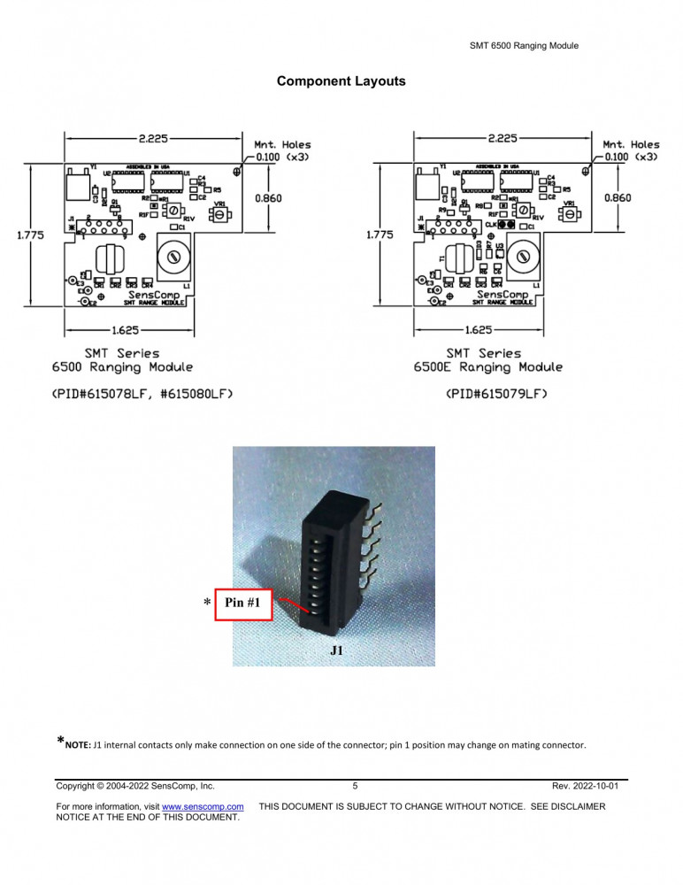 SensComp 615078LF datasheet page 5