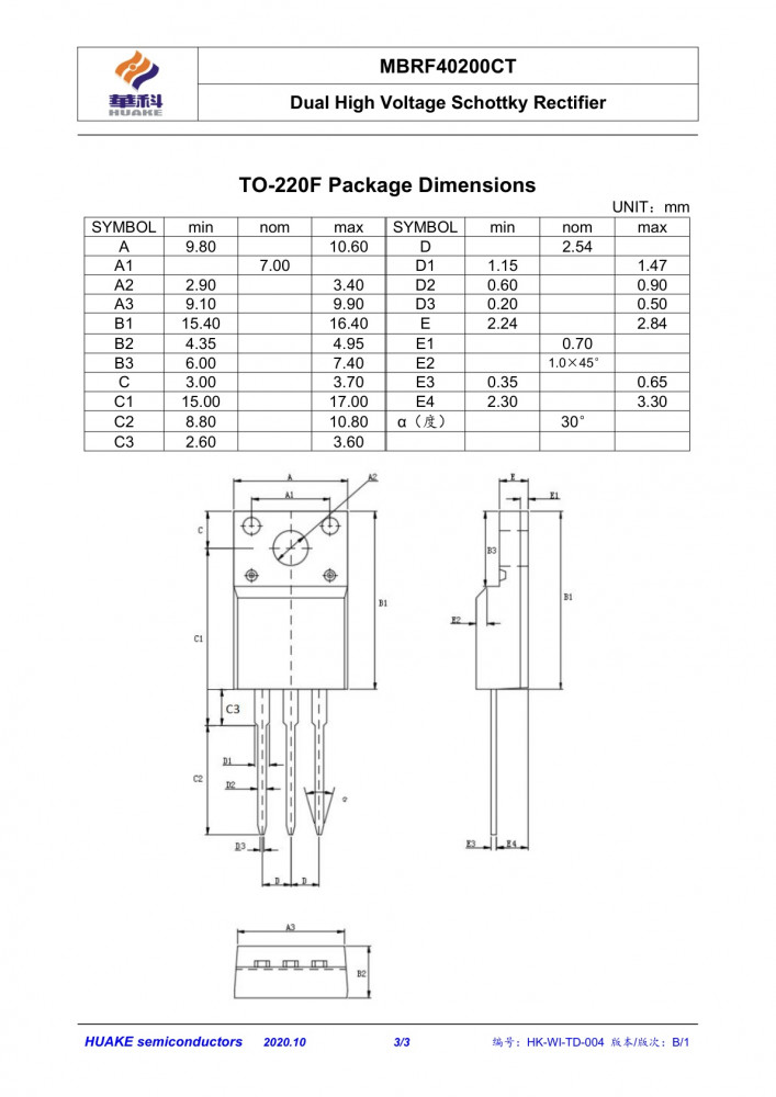 MBRF40200CT datasheet page 3