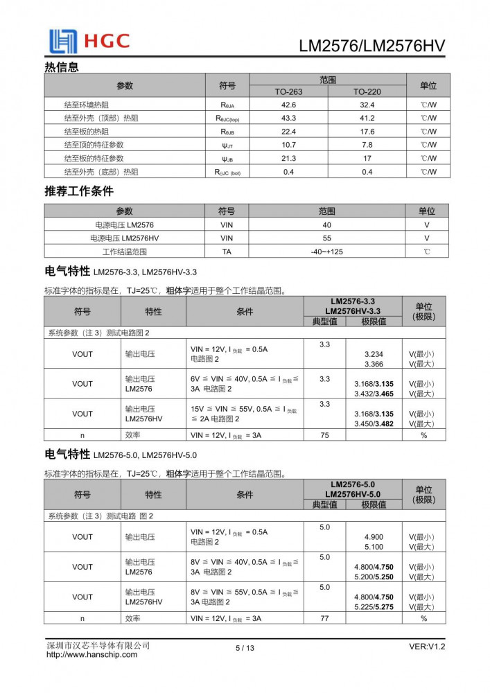 LM2576 datasheet page 5